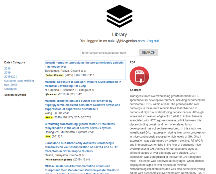 Your company-wide publication library | BizGenius